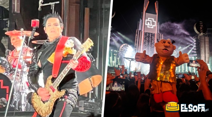 Rammstein recibe peluche de Dr. Simi en concierto de CDMX