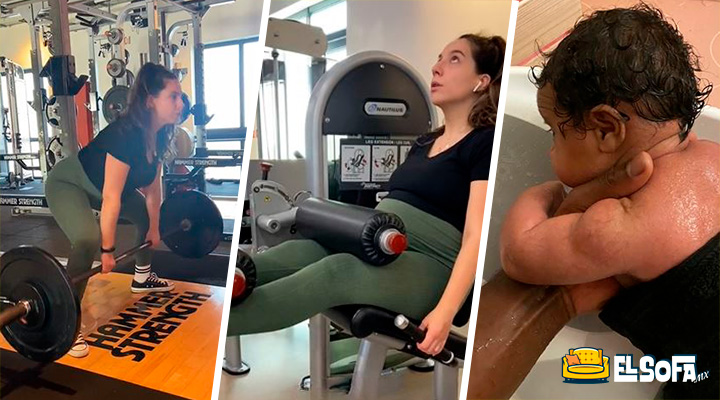 Mamá fitness presume que su bebé nació musculosa |VIDEO